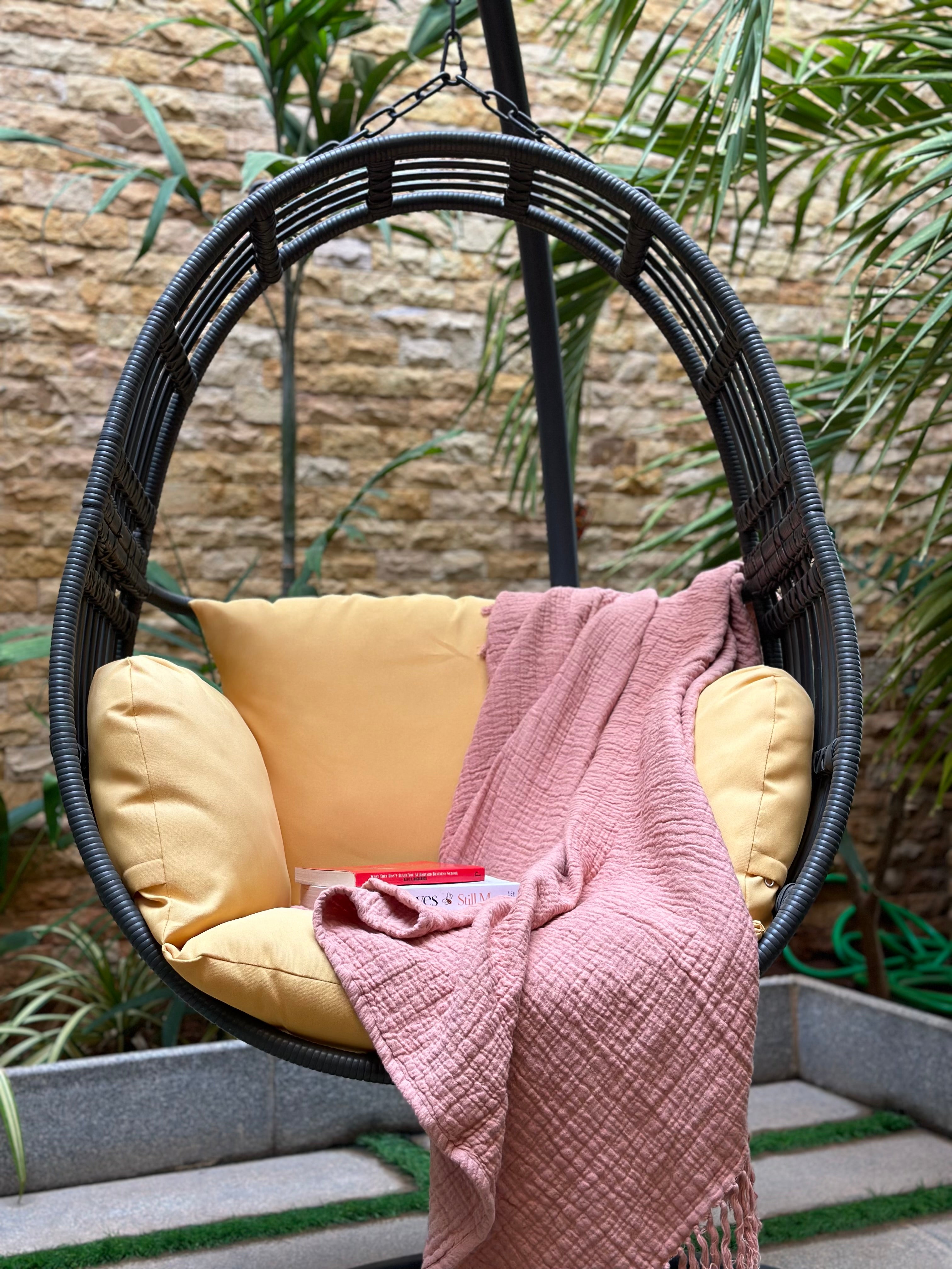 Dawn Throw Rug - Dusky pink – The Weaver's Blend